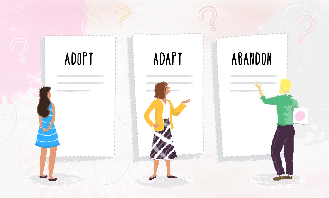 PDSAs - How to decide whether to adopt, adapt or abandon